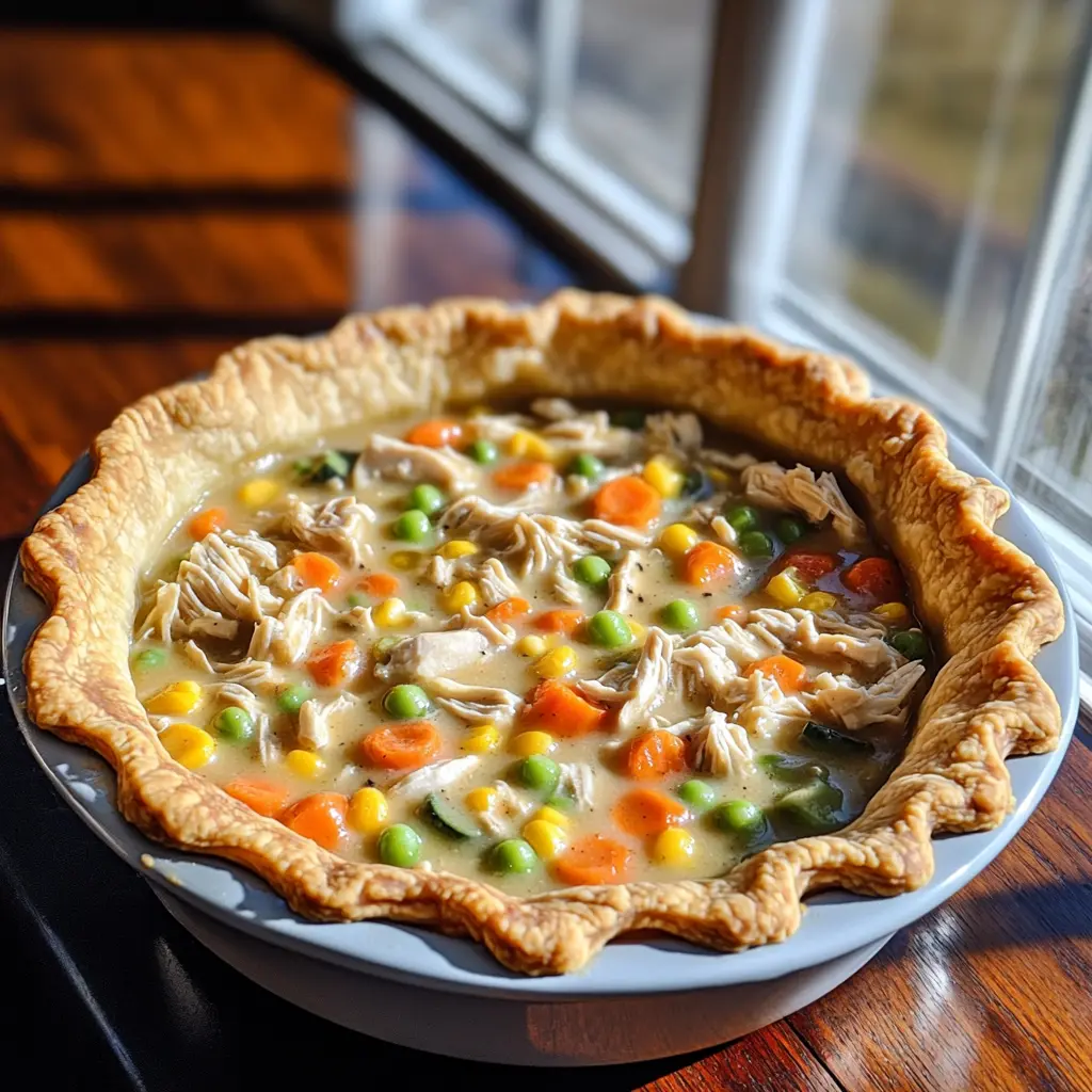 Chicken Pot Pie with Flaky Crust - Grandma Recipes