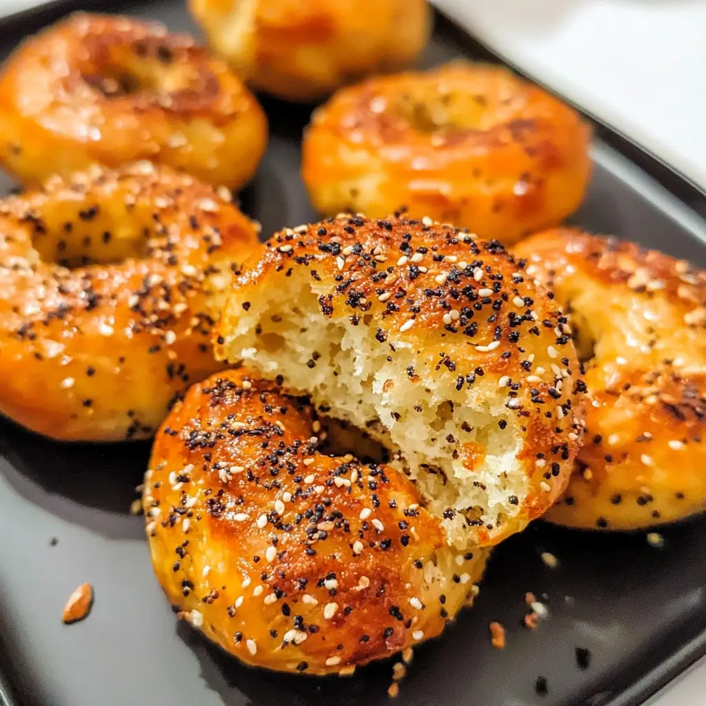 Easy Air Fryer Mini Bagels Recipe - Grandma Recipes