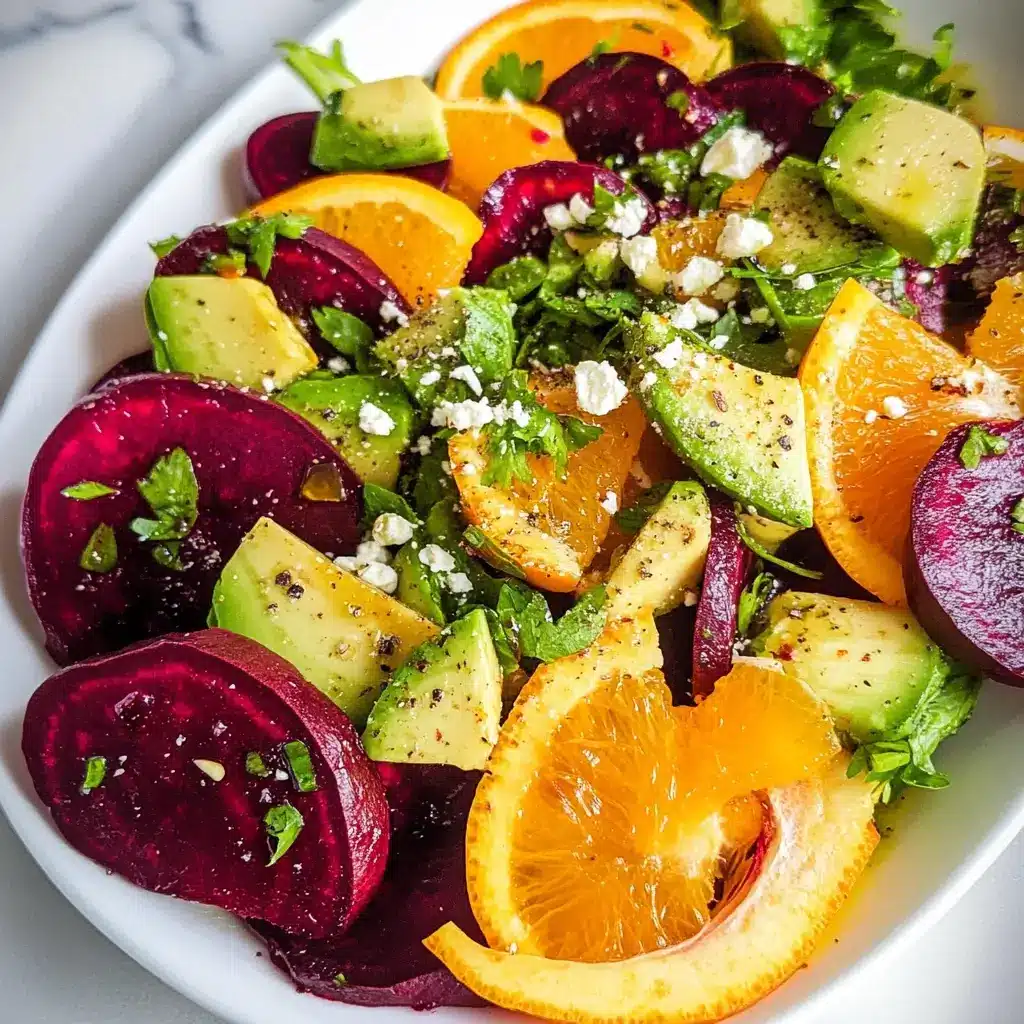 Beet Orange Salad with Avocado Recipe - Grandma Recipes