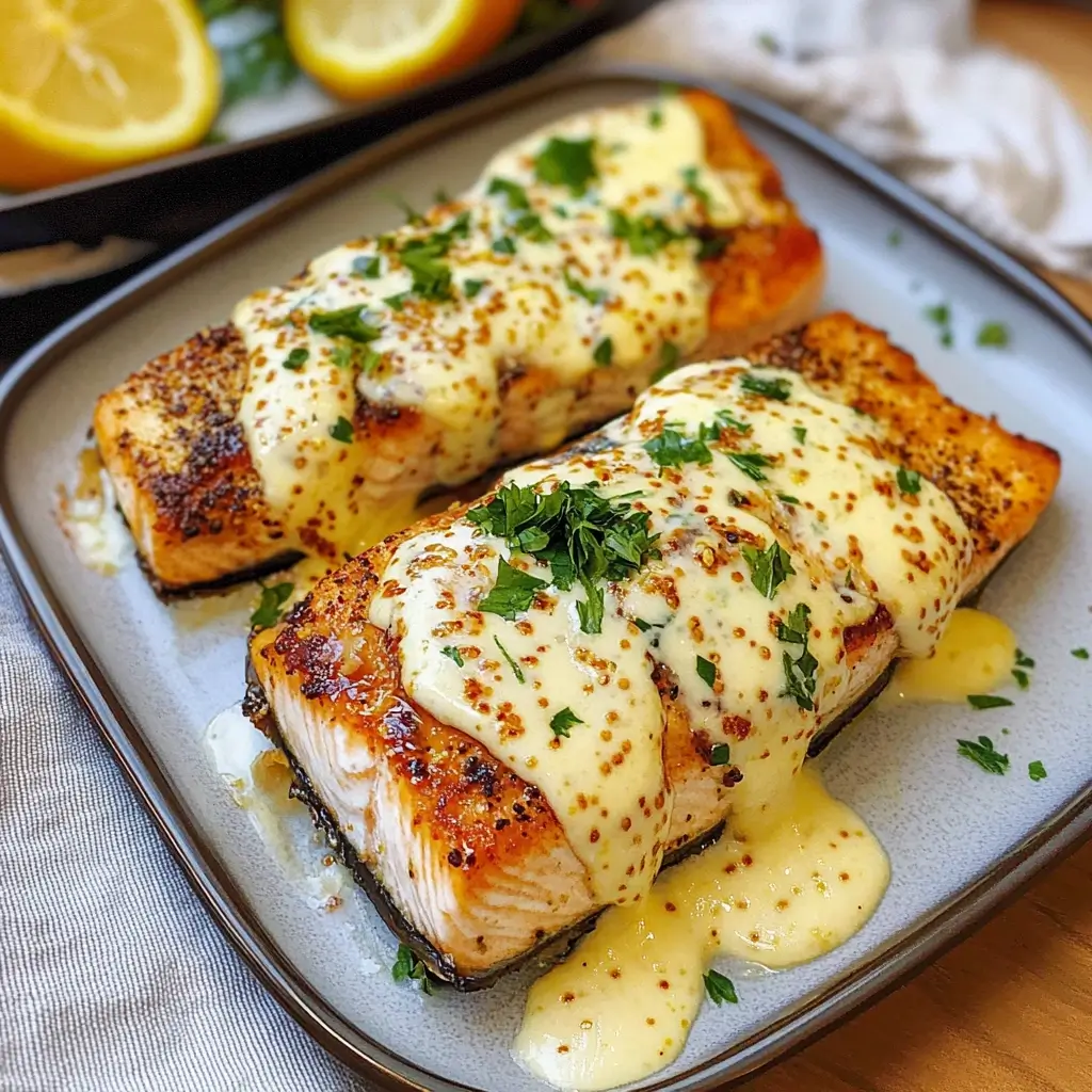 Baked Salmon with Mayonnaise Recipe - Grandma Recipes