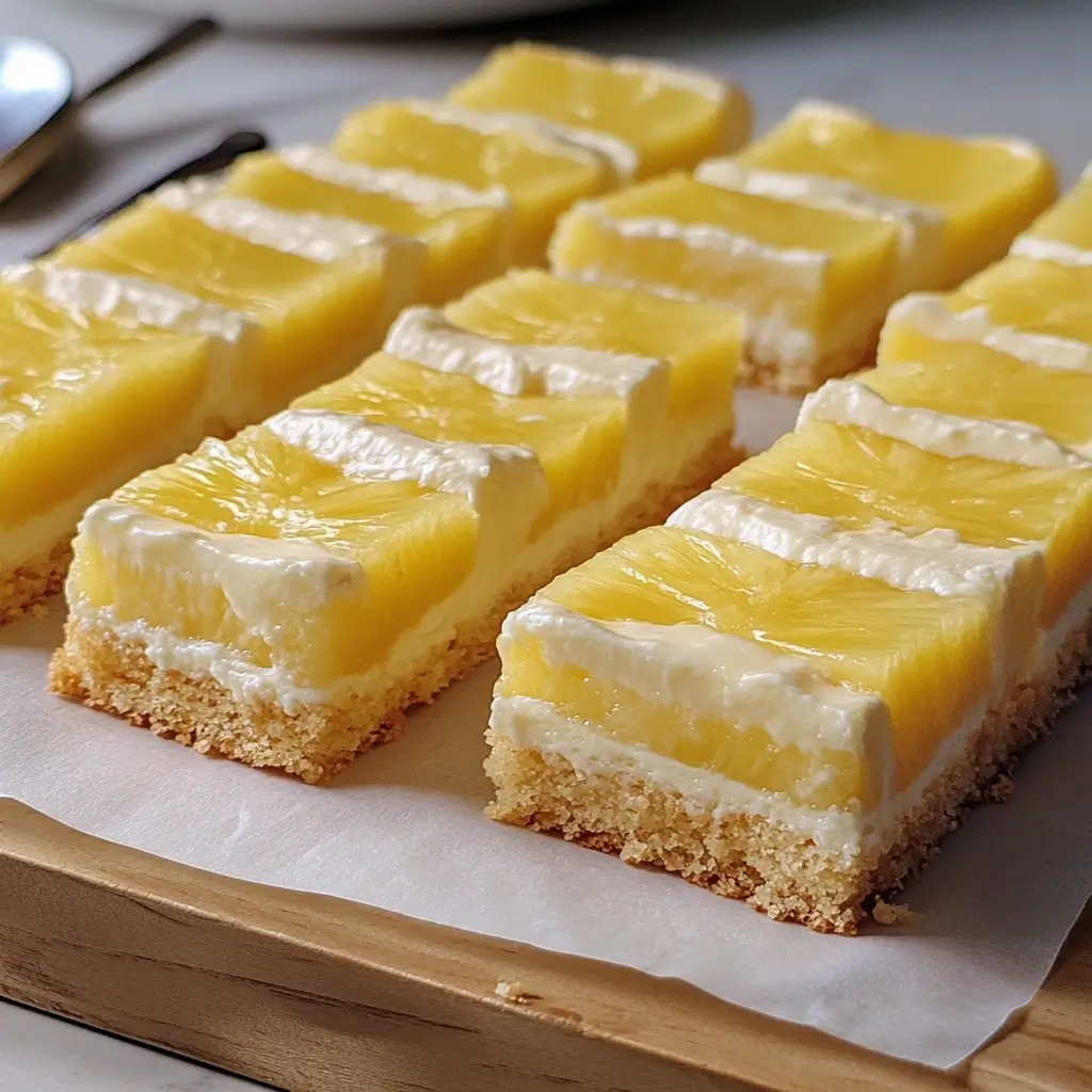 Easy Pineapple Squares Recipe - Grandma Recipes