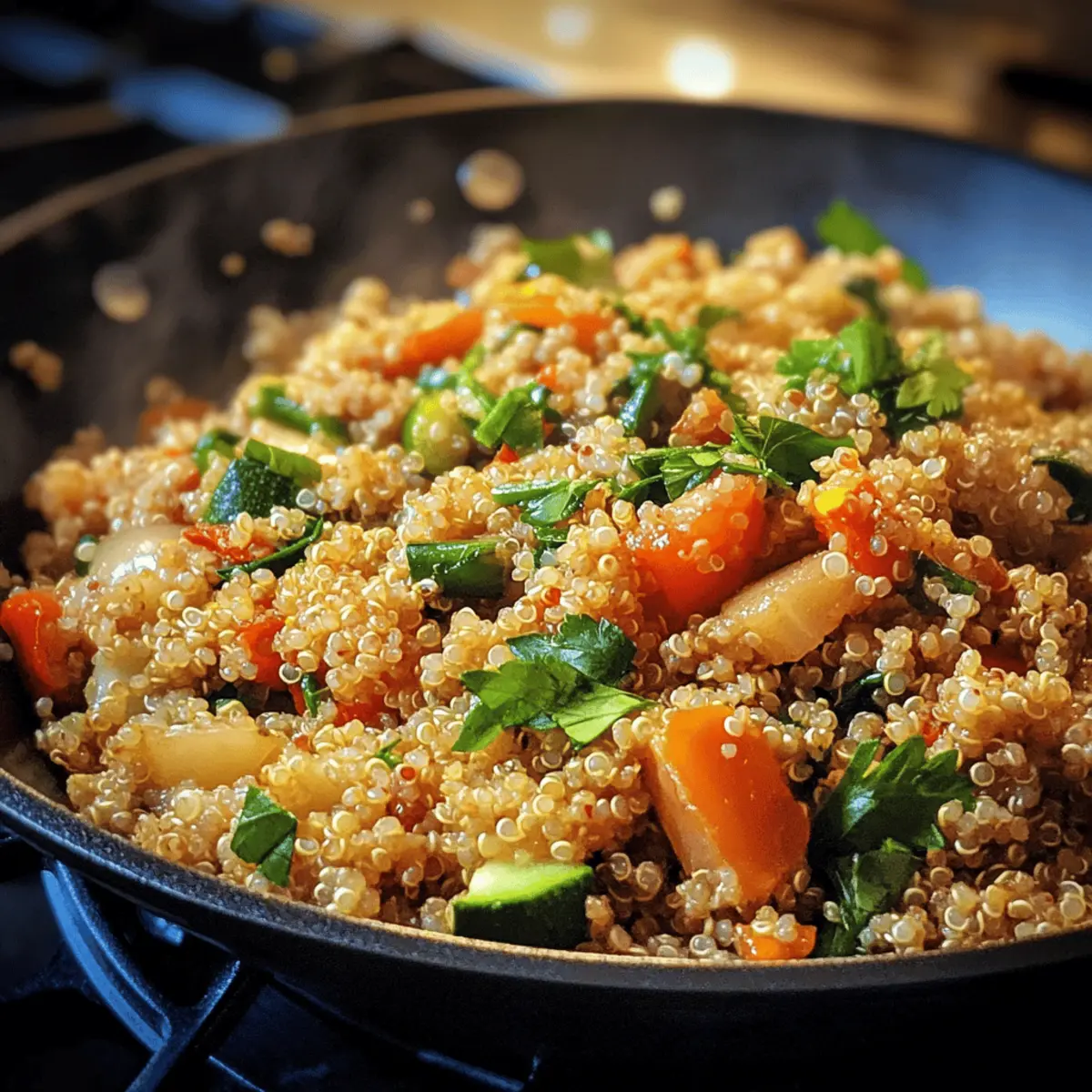 Easy Delicious One-Pot Lemon Garlic Quinoa with Veggies