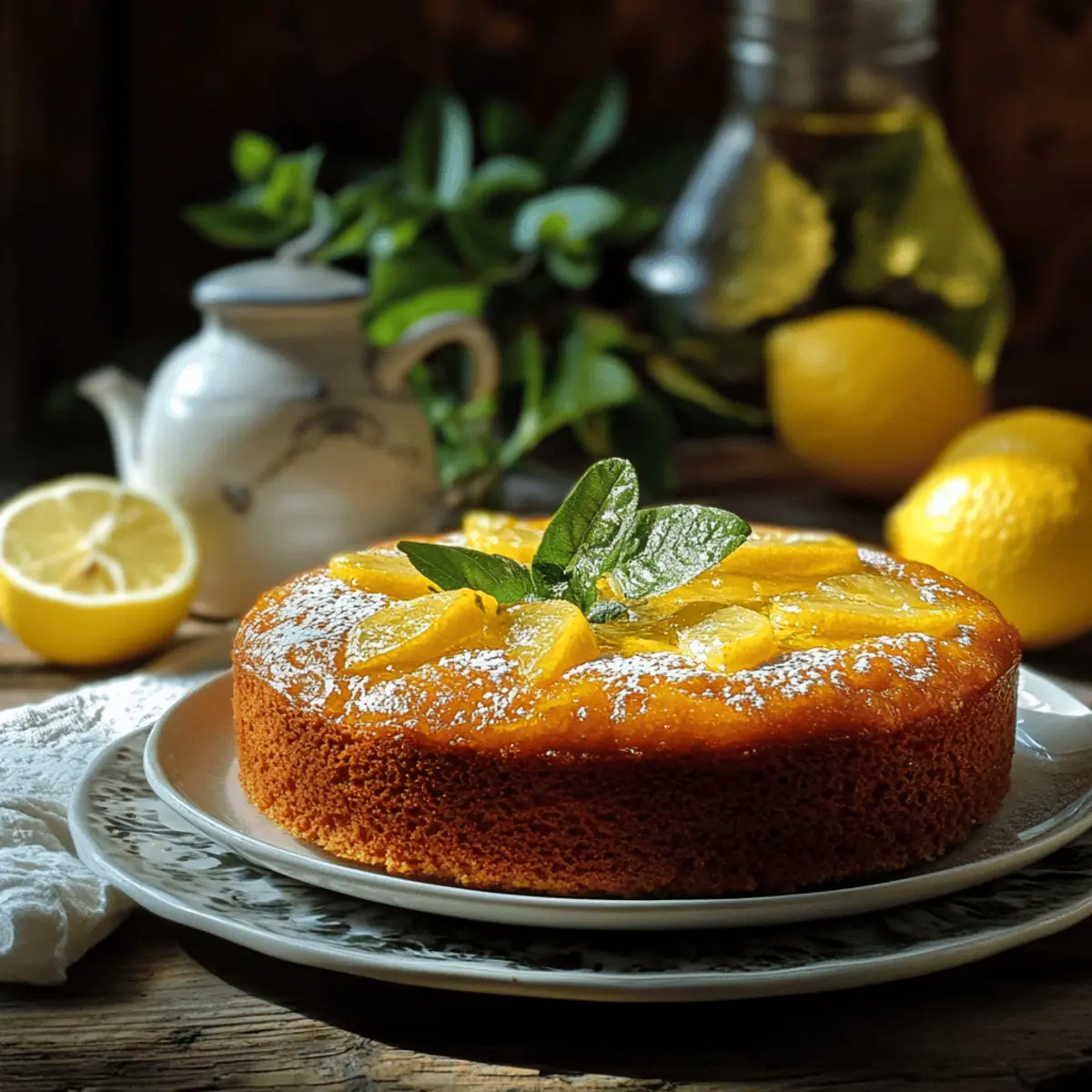 Irresistible Zesty One Bowl Lemon Olive Oil Cake (Mediterranean)