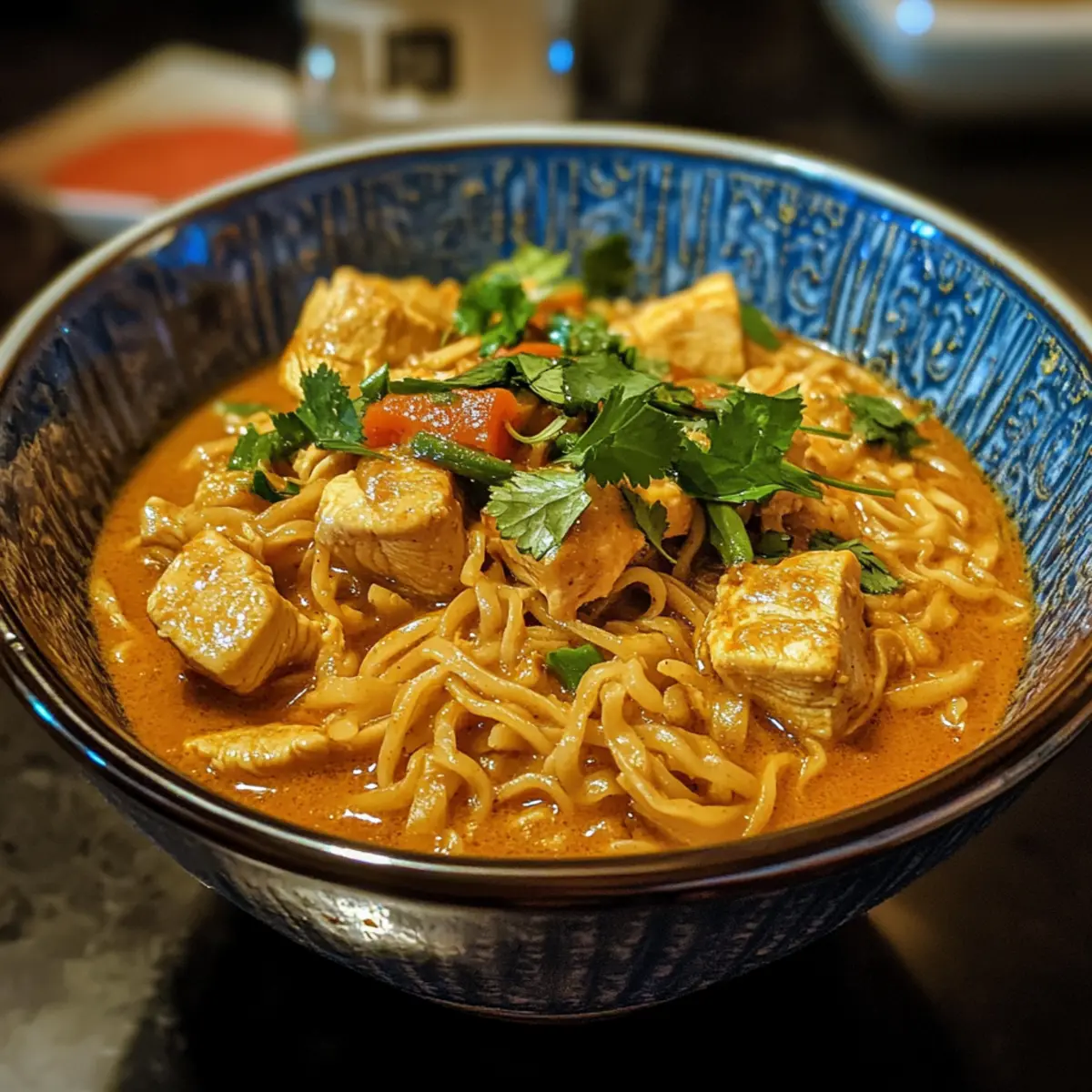 Easy Delicious Creamy Coconut Curry Chicken Noodles