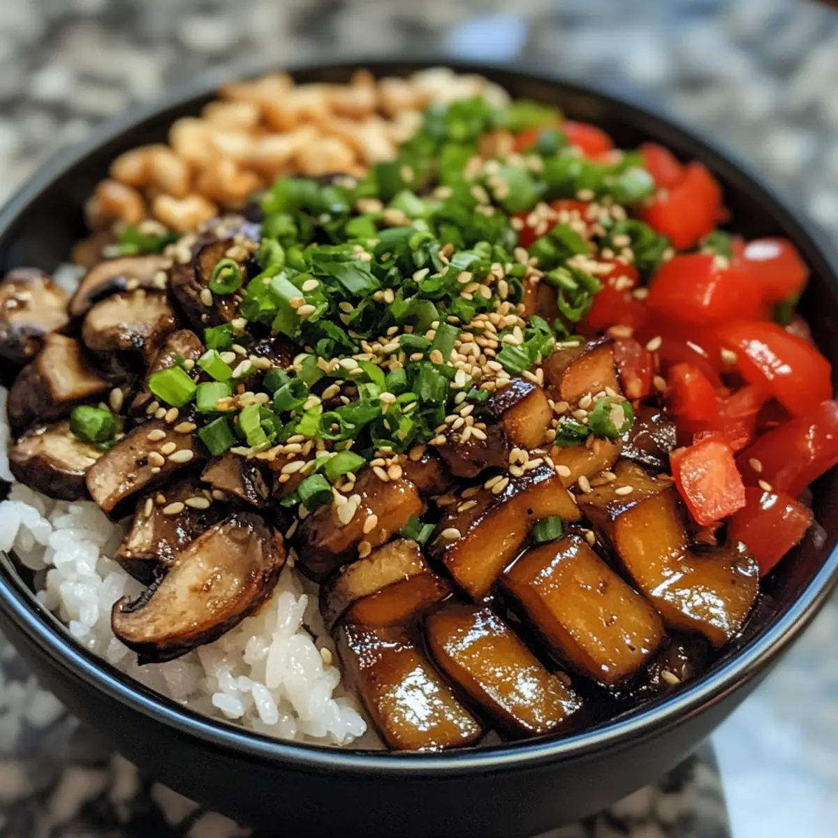 Easy Sesame Mushroom Rice Bowl: Irresistibly Comforting Flavor